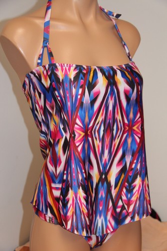 NWT BECCA Swimsuit Bikini Tankini 2 pc set Size L American Fit ELB | eBay