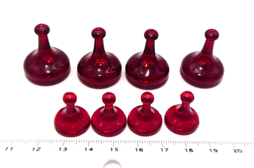 2008 Sorry Sliders Board Game Lot Red Rolling & Small Pawn Parts Only ...