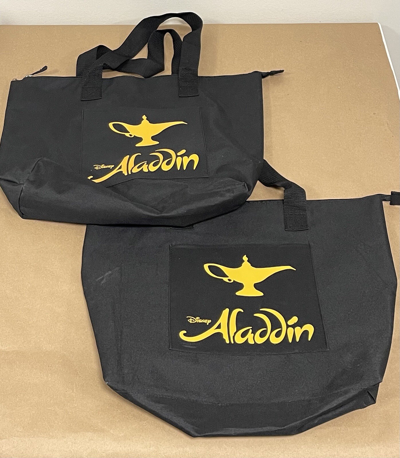 Disney Aladdin Tote Bag Official Broadway Tote Gold Genie Lamp Bag Lot ...