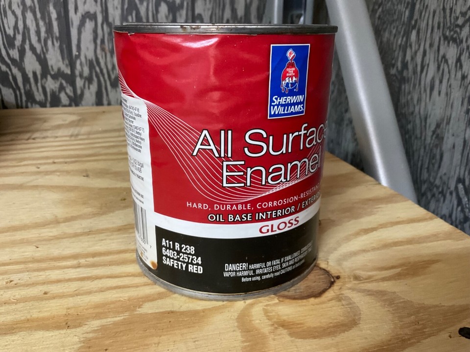 Sherwin Williams All Surface Enamel A11R238 Oil Base Gloss Safety Red ...