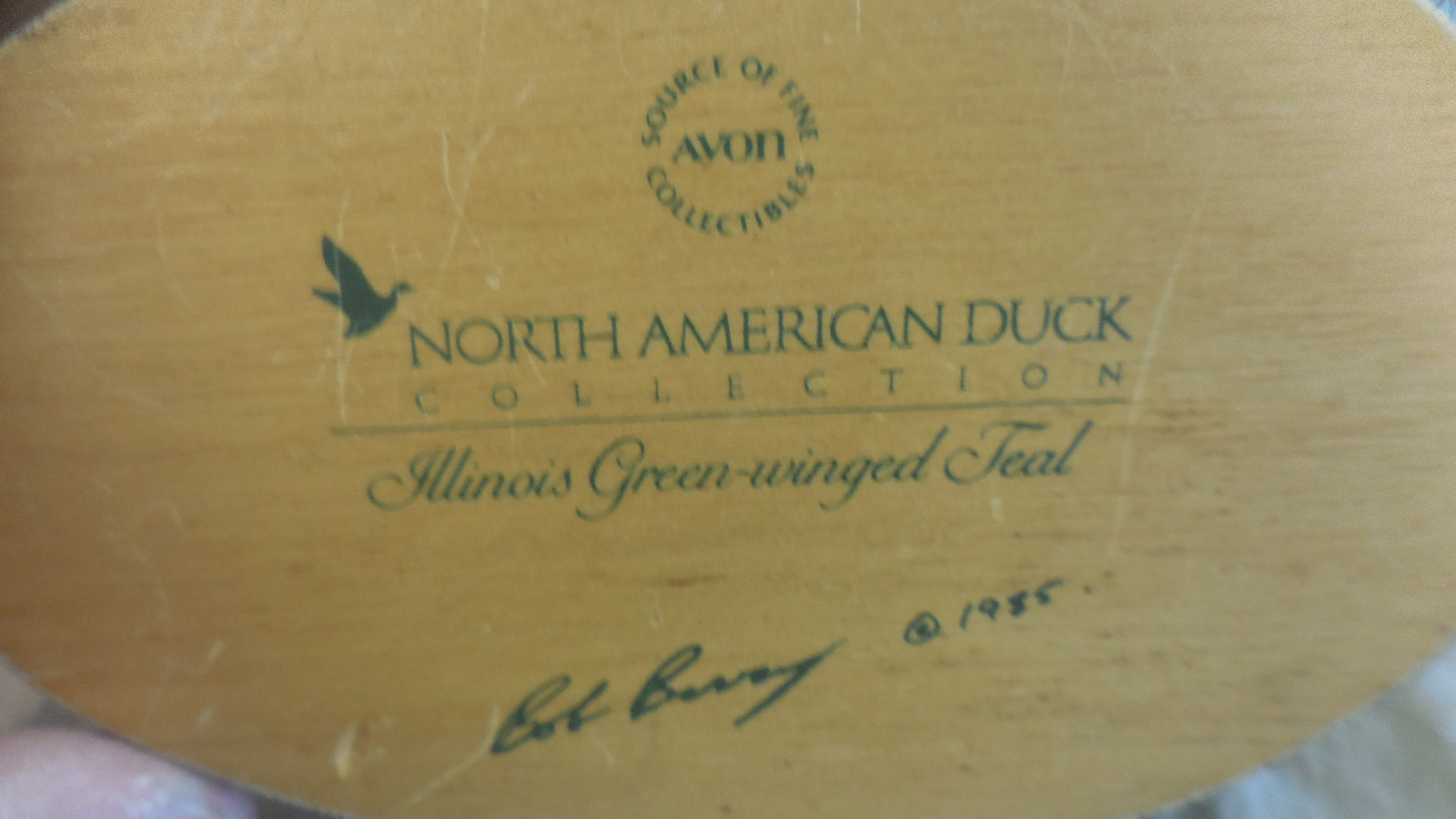 NORTH AMERICAN DUCK COLLECTION ILLINOIS GREEN-WINGED TEAL BOB BERRY ...