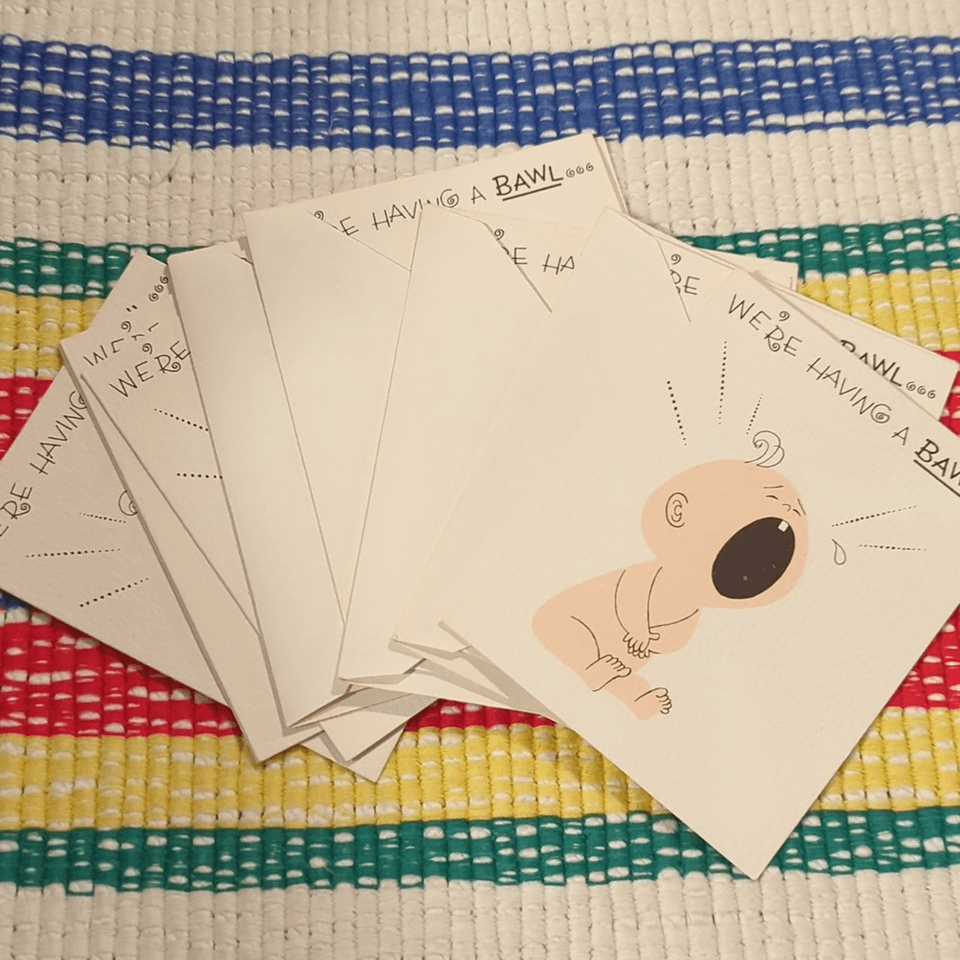 Vintage New Baby announcement card set | eBay