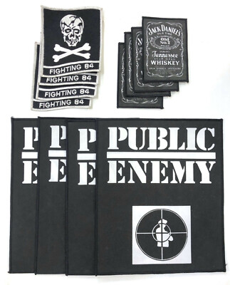 Patches - Lot of 12 - Fighting 84 Large, Public Enemy, Jack Daniels ...