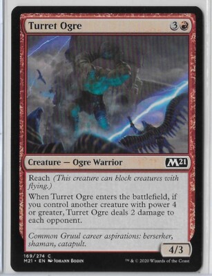 MTG Turret Ogre Core Set 2021 (M21) Common Magic Card #169/274 Unplayed ...