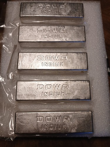 INDIUM 5KG 4N5 99.995 (5X 1 KG BARS) | eBay