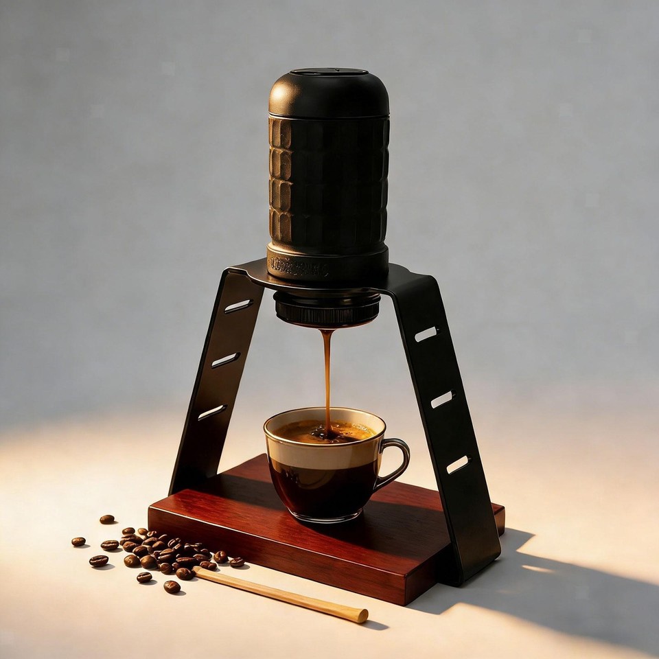 Pour over Coffee Dripper Stand Practical Carbon Steel Hand Brew Bracket ...