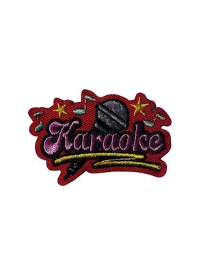 Karaoke Singing Embroidered Iron On Patch - Kids Fun Sing Along 55-C | eBay