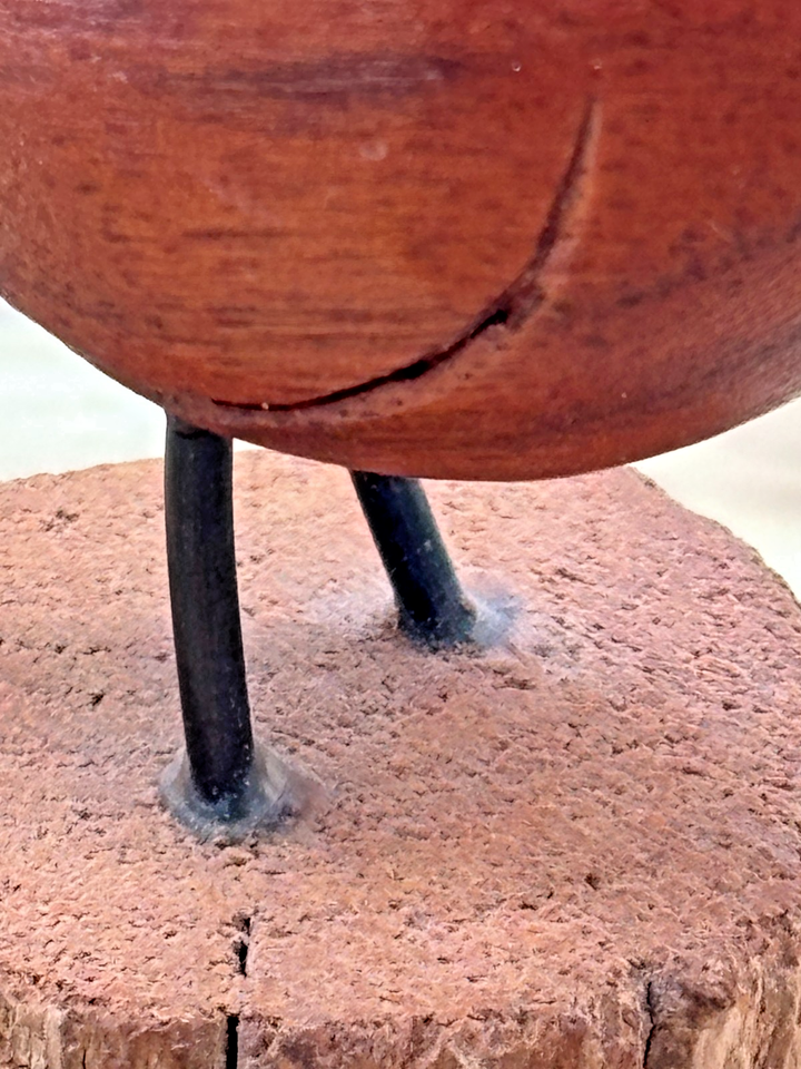 John Garton Hand Carved Wooden Metal Bird Folk Art Sculpture Gatlinburg ...