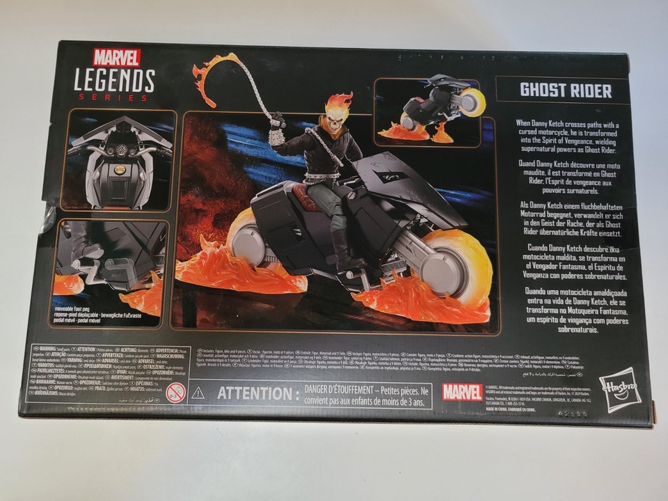 Marvel Legends Ghost Rider Danny Ketch w/ Motorcycle Deluxe Figure Set ...