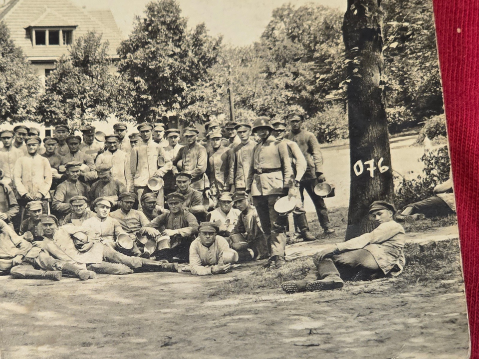 Early WWII German Steel Helmet Paramilitary Group Photo Postcard 1934 ...