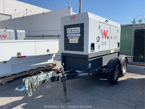 2019 Wacker Neuson G70 T/A 58Kw Towable Generator 72kVA Genset Kohler ...
