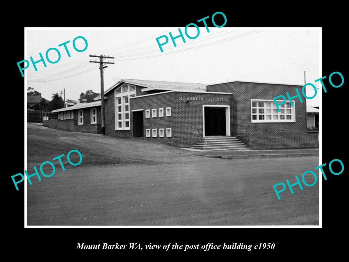 Mount Barker Wa View Of The Post Office c1950 Large Historic Old Photo ...