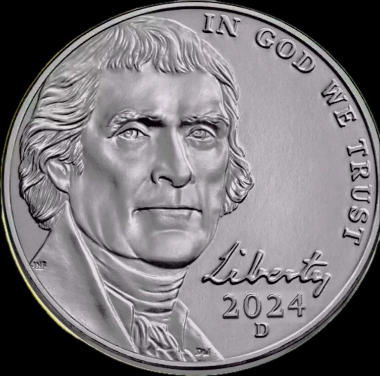 2024 D Jefferson Nickel VERY LOW MINTAGE Fresh Coin Out Of Bank Roll ...