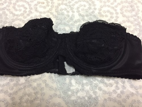 Nice strapless Bra size it3a us34a eu75a black Padded underwired ...