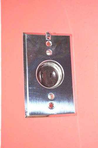 VINTAGE Electrical CLOCK Outlet RECEPTACLE Flush Mount CHROME NEW IN ...