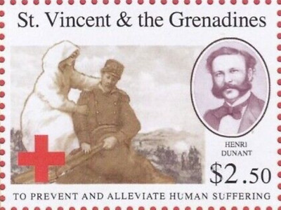 St. Vincent #SG5841c MNH 2010 Henri Dunant Nurse Red Cross WWI WWII ...
