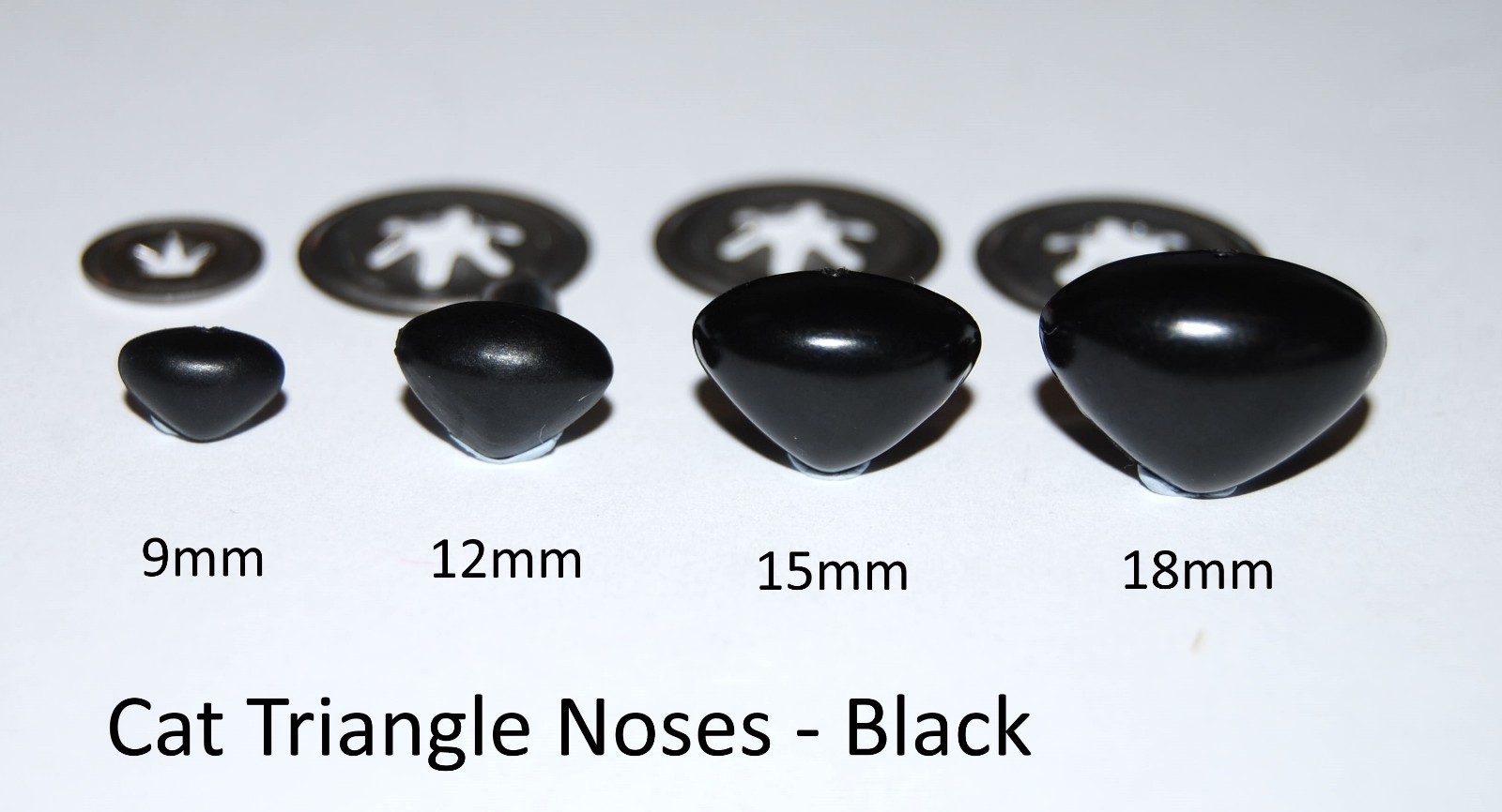 TRIANGLE NOSES with METAL BACKS - Character Animal Safety Nose for Soft ...