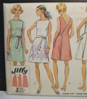 Simplicity Pattern 8239 Miss Back-Wrap Sleeveless Dress Jumper Size 10 ...