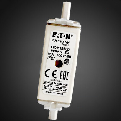 1pc new Bussmann 170M1566D (80A) 690Vac Power Module Fuse Free ship # ...