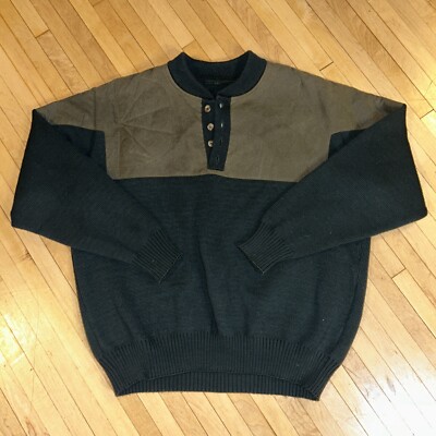 Vintage FILSON Hunting Sweater Wool & Cotton 4 Button Long Sleeve USA ...