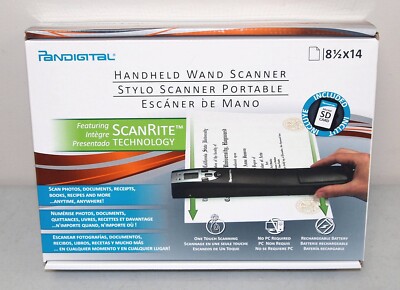 New!! PANDIGITAL "Handheld Wand NO PC Scanner" Stylo Portable Scanner 8 ...