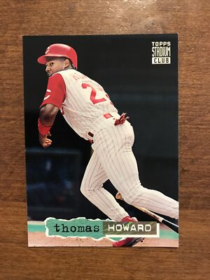 Thomas Howard 1994 Topps Stadium Club Golden Rainbow #496 Cincinnati ...