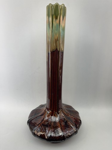 Vintage Global Views Blue Green Craftsman Pottery Onion Vase Large 16 ...