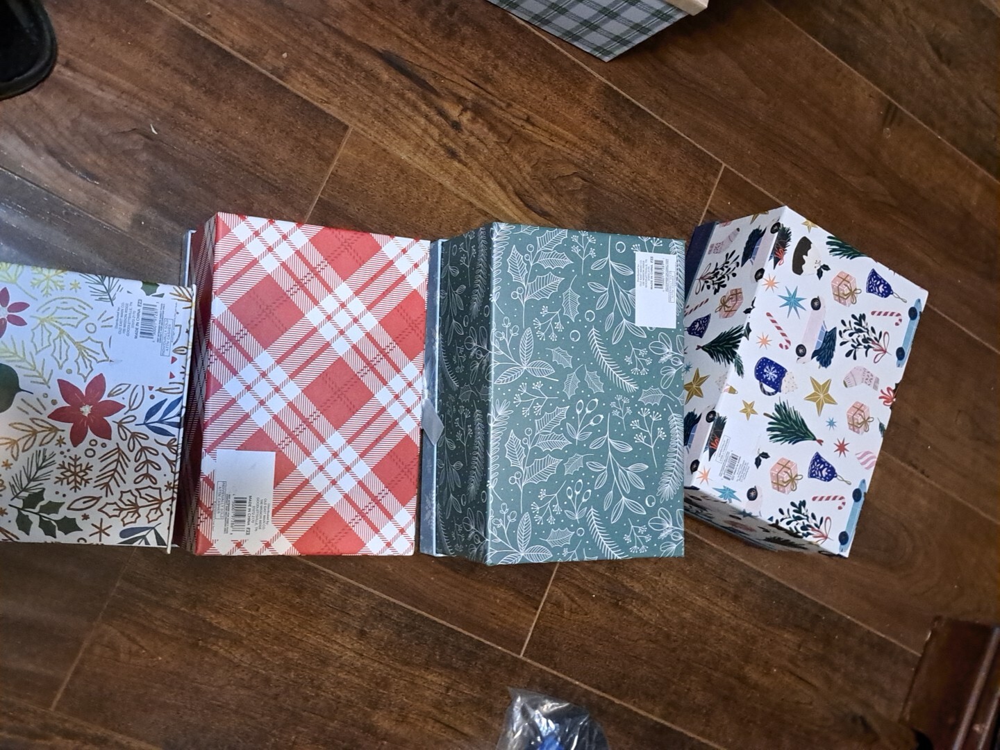 Christmas Nesting Gift Boxes Lidded Nested Box Set 4 Sizes Stackable | eBay