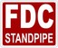 FDC STANDPIPE SIGN- REFLECTIVE !!! (ALUMINUM 10X12) | eBay