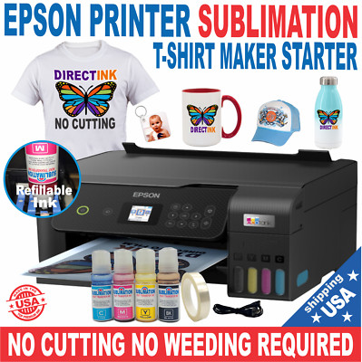 Et Epson Printer with Subli Ink for Printing T-shirt, Mug, Caps, Glass ...