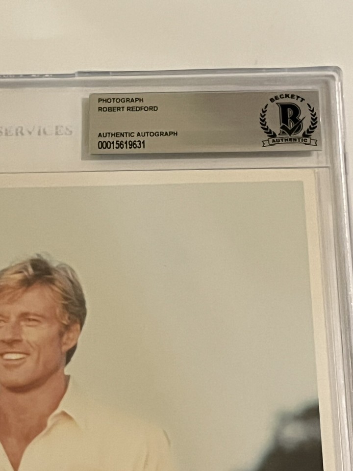 Robert Redford The Natural Signed 8x10 Photo BAS Slabbed Autograph Roy ...