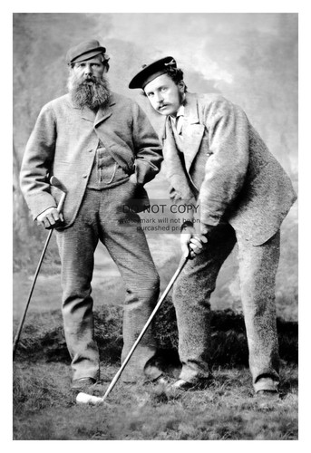 PIONEER GOLFER OLD AND YOUNG TOM MORRIS 4X6 PHOTO | eBay