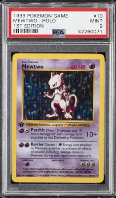 1999 POKEMON BASE SET 1ST EDITION #10 MEWTWO-HOLO PSA 9 | eBay