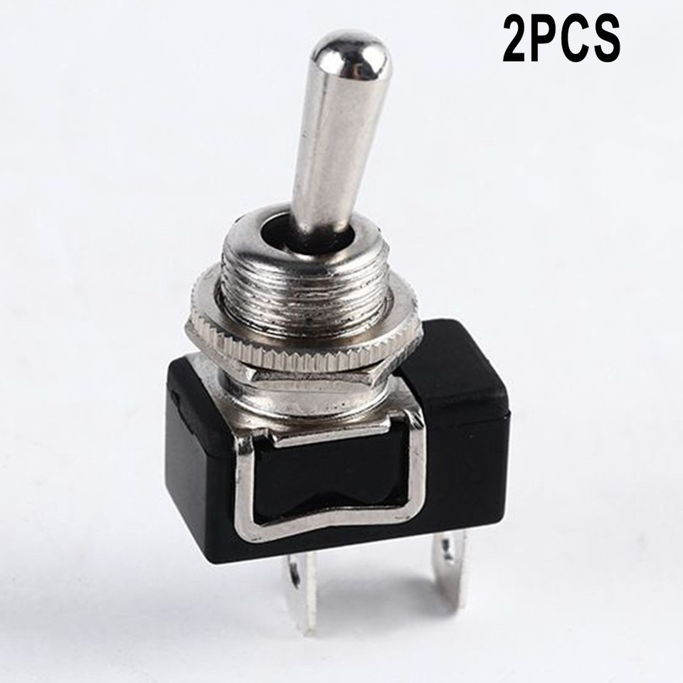 2 Pcs Toggle Switch Flick Switch Automatic Car KN3E-101MP Marine On-Off ...