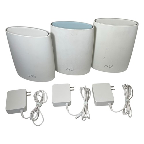 Netgear Orbi Router RBR50 & 2x Satellite RBS50 Home Mesh WiFi Tri-Band ...