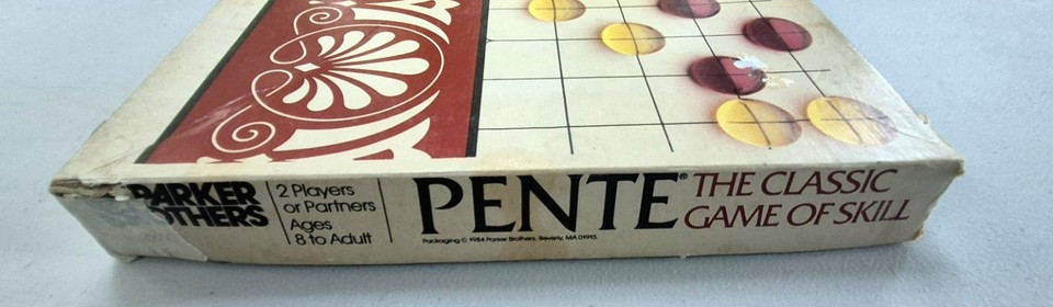 VINTAGE Pente COMPLETE Parker Brothers 1984 Stones Classic Strategy ...