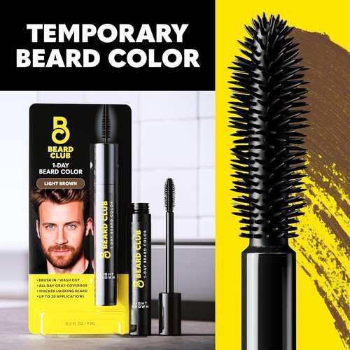 The Beard Club 1 Day Temporary Beard Dye for Men Up to 30 Applications ...