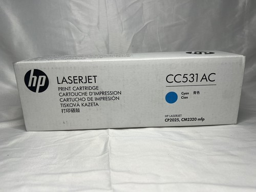 Genuine HP 304A Laserjet Cyan Toner Cartridge CC531AC - NEW and sealed ...