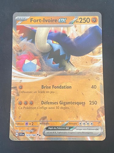 CARTE POKEMON FORT-IVOIRE EX 123/198 FR ULTRA RARE SV1 - NEUF | eBay