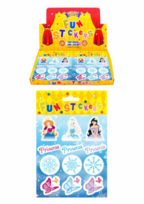 6 Sheets ICE PRINCESS SNOW QUEEN Stickers Childrens Kids Party Bag ...