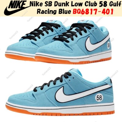 Nike SB Dunk Low Club 58 Gulf Racing Blue BQ6817-401 US 4-14 Brand New ...
