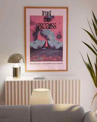 Trust The Process Wall Art Poster Premium Quality Choose your Size ...