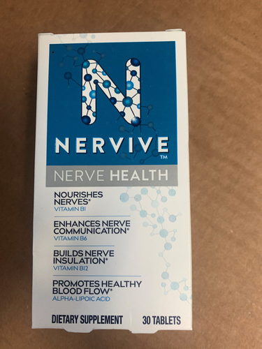 Nervive Nerve Health Supplement Nourishes Nerves 30 Tablets, EXP:9/24 ...
