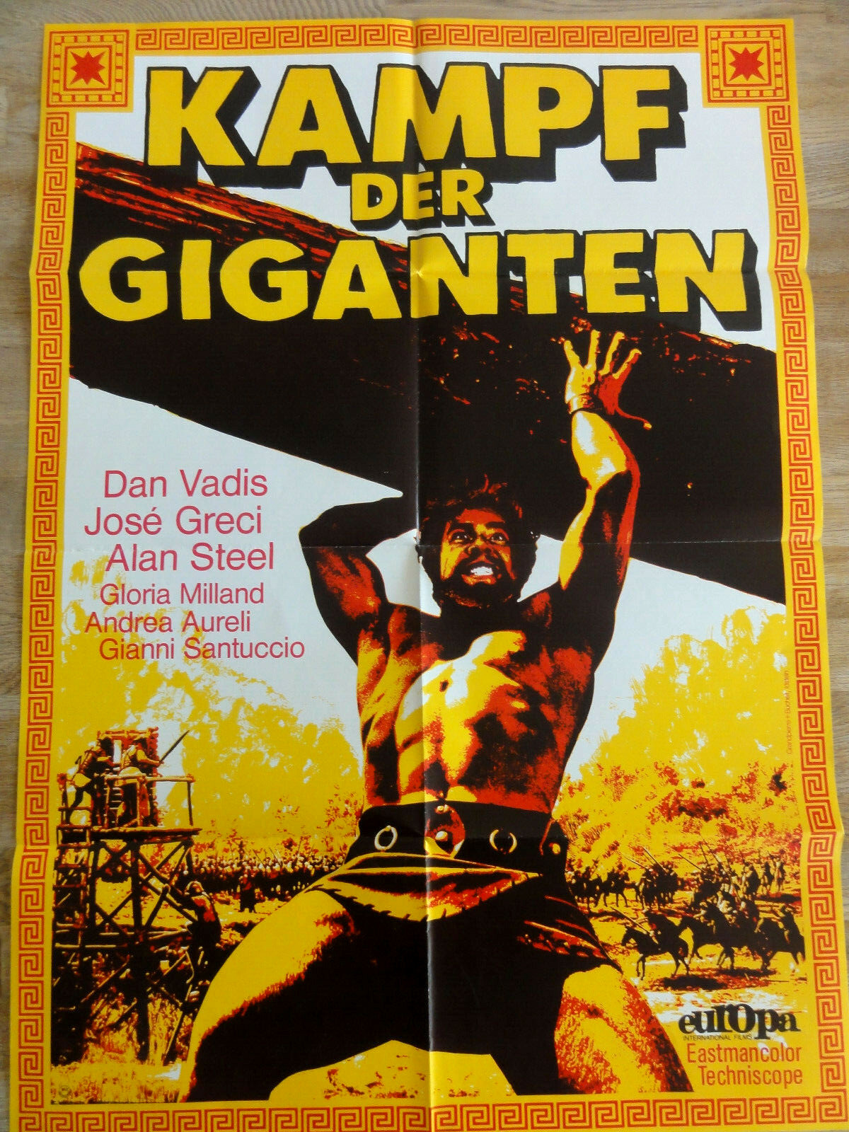 Kinoplakat KAMPF DER GIGANTEN Alan Steel Dan Vadis | eBay