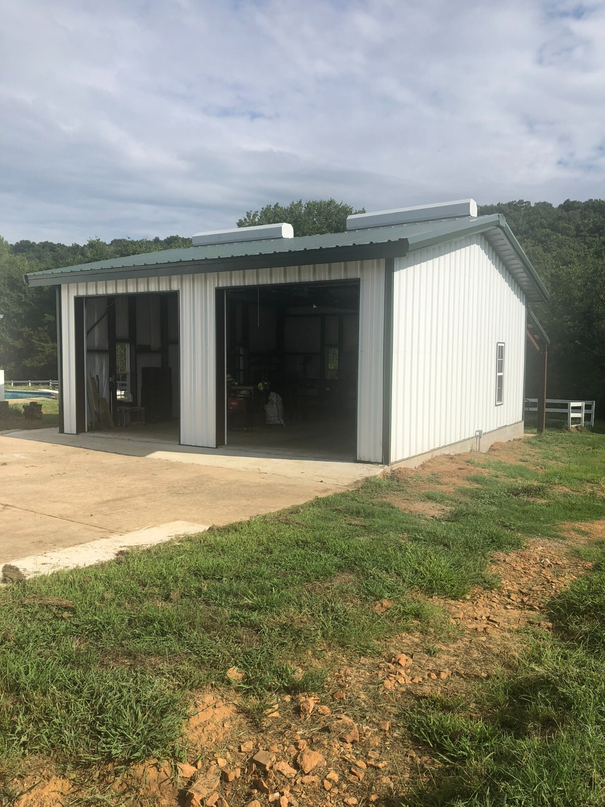 24x35x12 Steel Building SIMPSON Metal Garage Storage Shop Building Kit ...