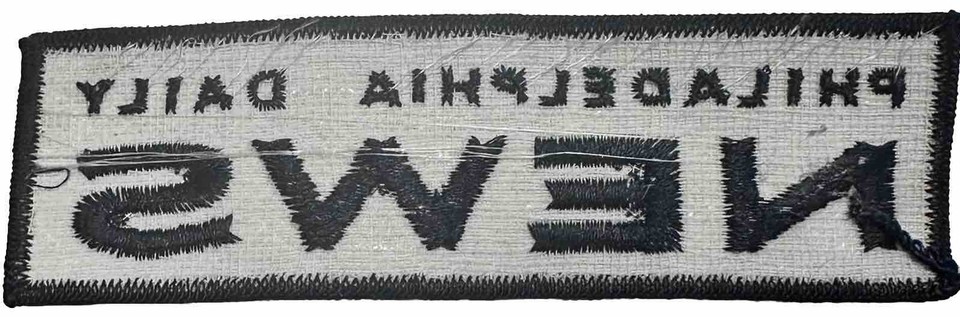 Vintage Philadelphia Daily News Newspaper Uniform Shoulder Patch 5” x 1 ...