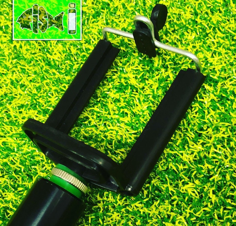 Bank Stick Adapter Mobile Phone Holder Bracket. Self Take Selfie Carp ...