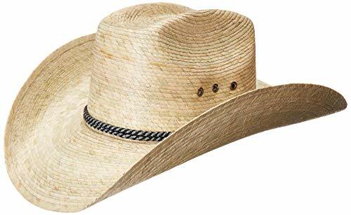 Mexican Palm Leaf Straw 8 Second COWBOY Wide Brim Hat, Light Tan ...