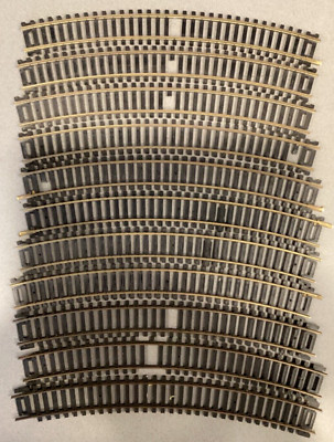 Casadio HO Scale Model Railroad Curved Train Track 18" Radius Italy Lot ...