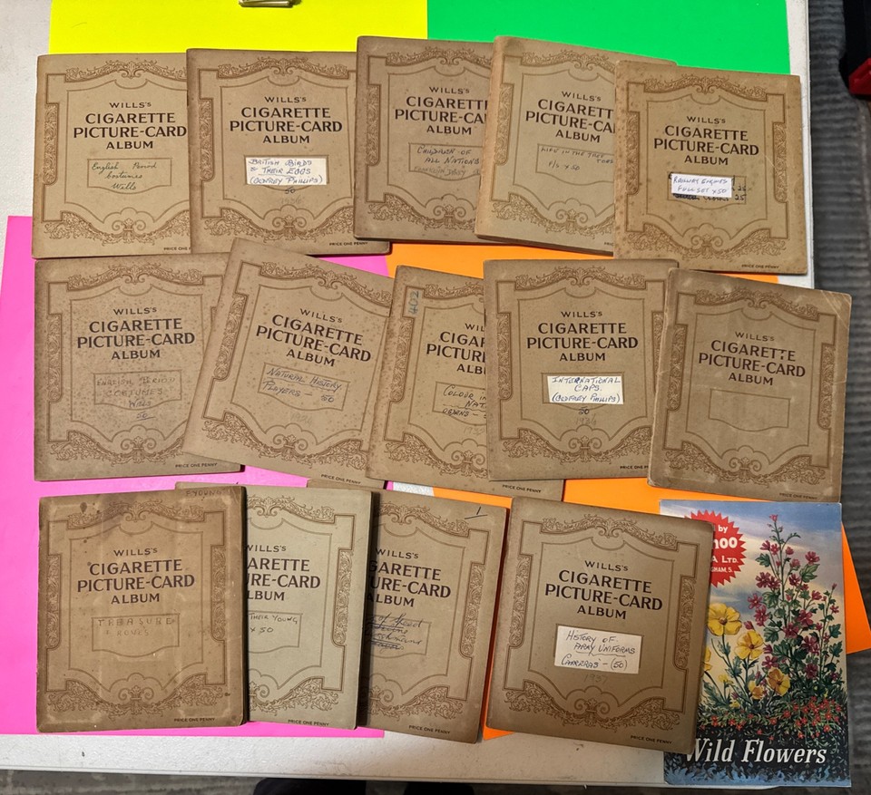 Massive Lot Cigarette/tobacco Typhoo 30 Albums 1920’s+ Sports & More ...